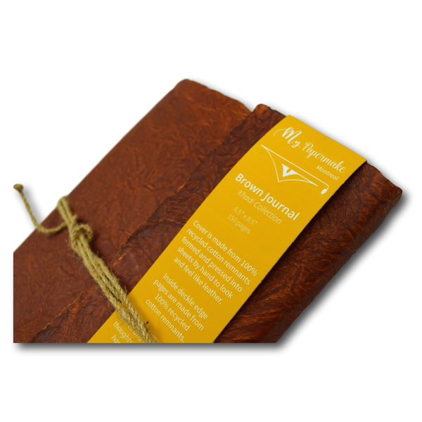 Vintage Khadi Brown Handmade Notebook Journals: MyPapermake ...